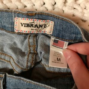 Vibrant | Shorts | Vibrant Super High Waisted Denim Shorts | Poshmark